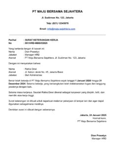 25 Contoh Surat Paklaring yang Tepat: Ini Aturan Membuatnya!